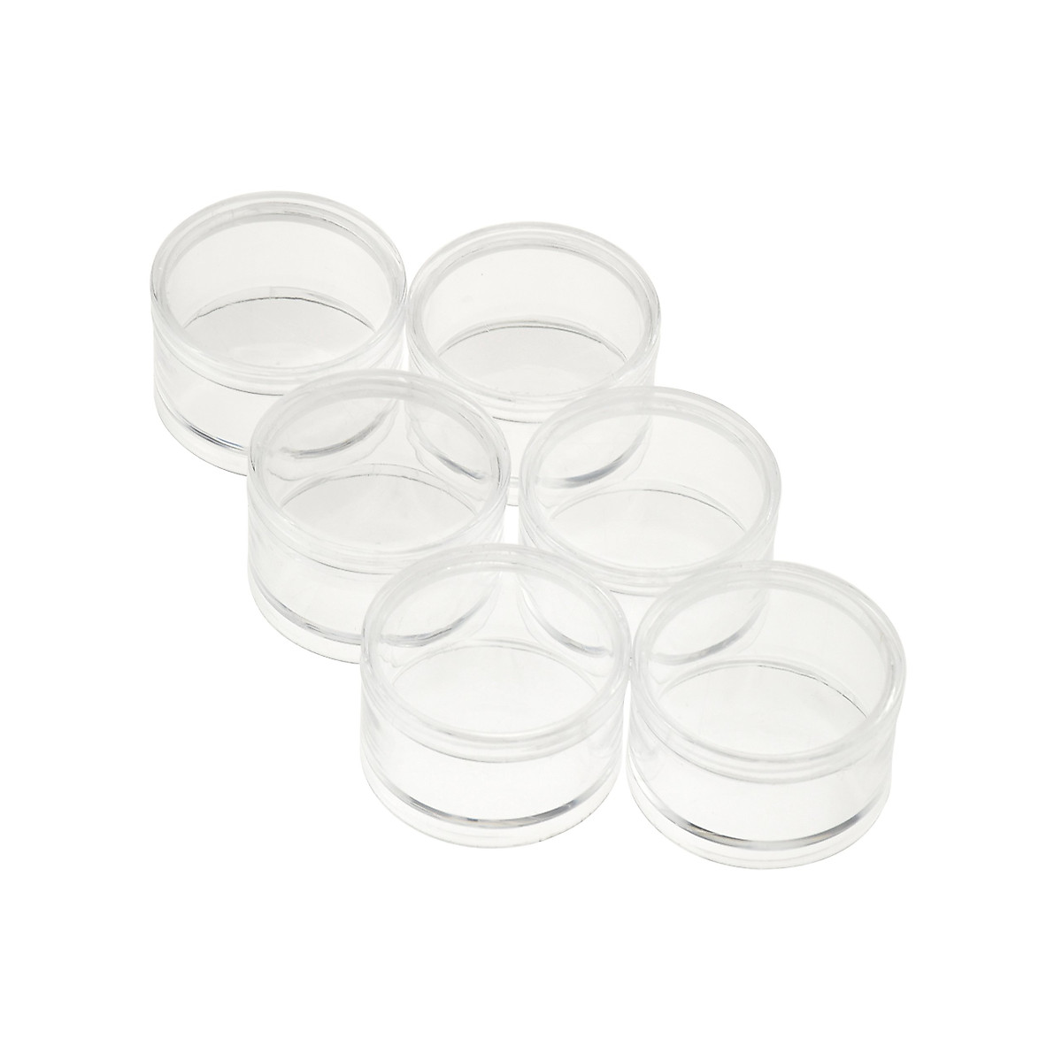 SE Plastic Storage Containers with Stackable Screw-On Lids, Clear (6 PC.) - 8744SBB