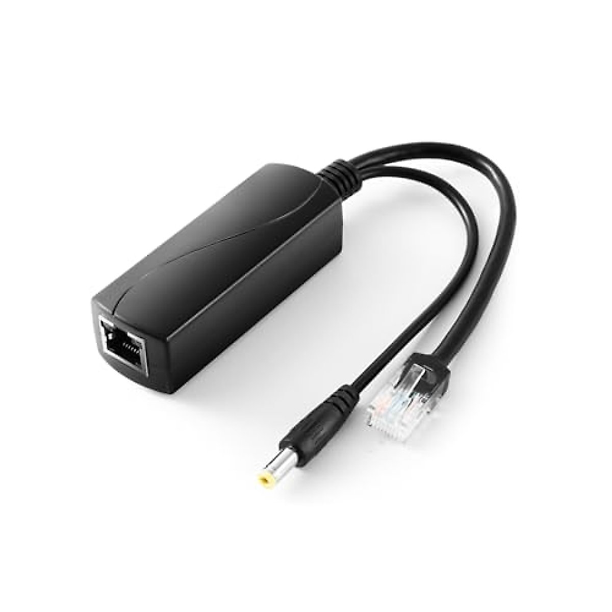 REVODATA Gigabit PoE Splitter 12V 2A Output with IEEE 802.3af/at Standard Compliant 10,100,1000Mbps Power Over Ethernet Splitter Adapter for Security Camera CCTV Surveillance 5.5x2.1mm DC PlugPS5712TG