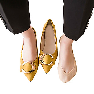 Jarseen 4 Pairs No Show Liner Socks Women's Low Cut Cotton Nylon Boat Invisible Hidden Socks Non-Slip for Flats (Shoe Size 5-8, 4Nude)