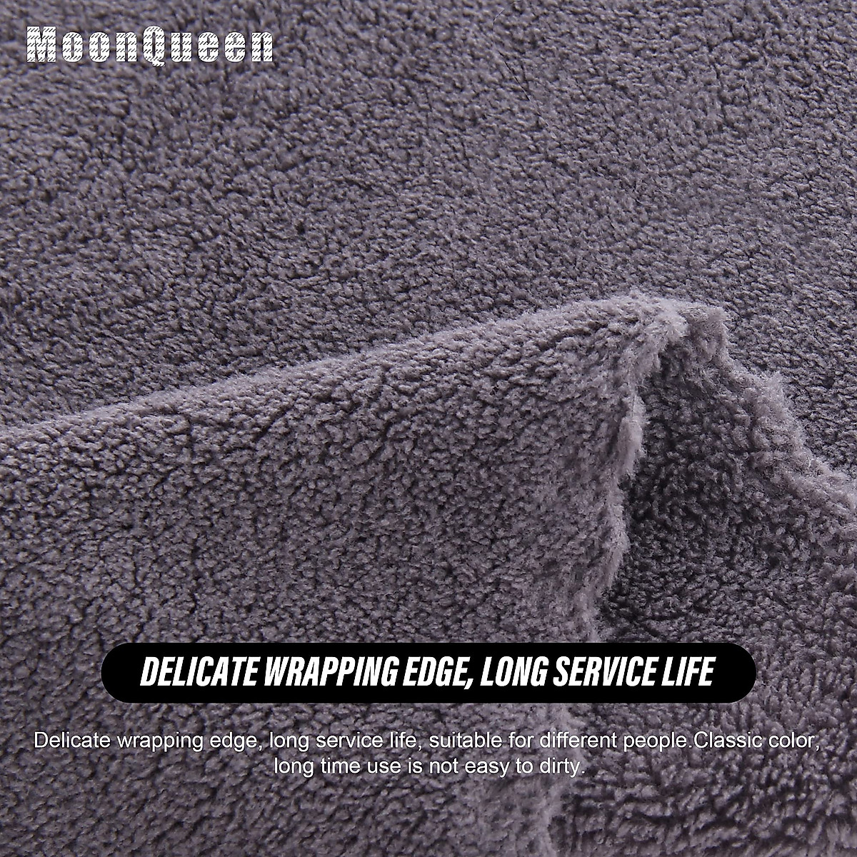 MOONQUEEN Ultra Soft Premium Washcloths Set - 12 x 12 inches - 24 Pack - Quick Drying - Highly Absorbent Coral Velvet Bathroom Wash Clothes - Use as Bath, Spa, Facial, Fingertip Towel (Grey)