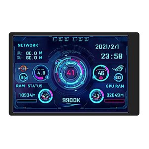 EDIY 3.5 inch IPS USB Mini Screen AIDA64 PC CPU RAM HDD Data Monitor Computer Temperature Display Type-C Sub Screen