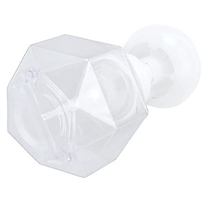 Natudeco Foaming Hand Soap Dispenser Liquid Soap Bottle PETG Flower Shape Portable Foaming Bottle for Cleaning Travel Foam Pump Bottle 300ml (Transparent)