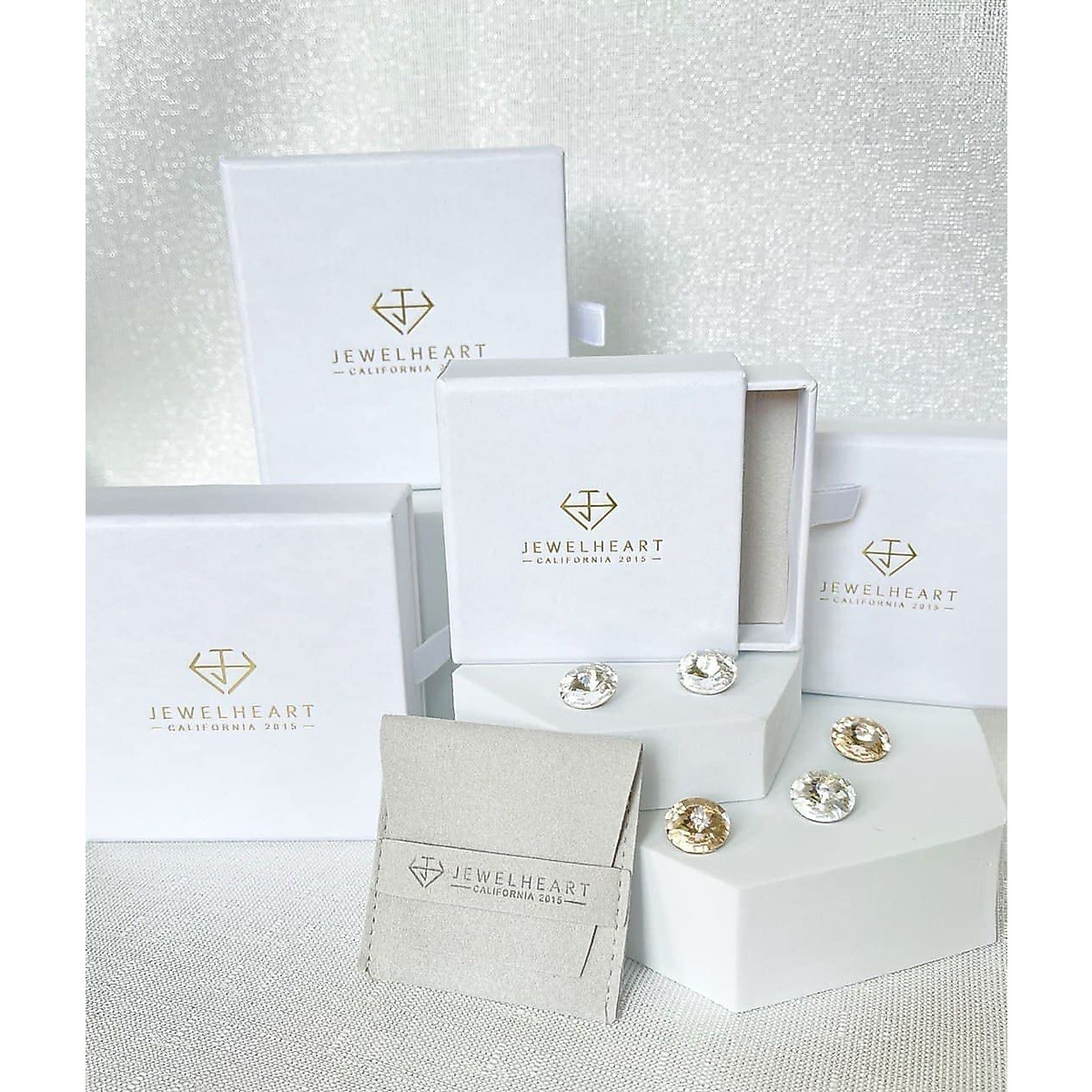 JEWELHEART 14K Real Gold Link Chain Necklace - 2mm Diamond Cut Cable Chain - Dainty 14K Yellow Gold Necklace For Women with Lobster Clasp 16"