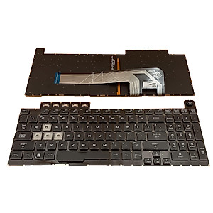 Laptop Replacement US Layout RGB Colorful Backlight Keyboard for ASUS TUF Gaming 8 F15 FX506 FA506 FA506II FX506H FA506Q FX506L FA506H F17 FX706 FX706L FA706U FX706U FA706 661VUS00