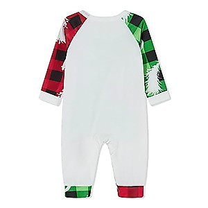 Kishawna Matching Christmas Pajamas for Family Xams Tree Long Sleeve Xmas Jammies Holiday Festival Party Sleepwear (Baby, Green, 6-9 Months)