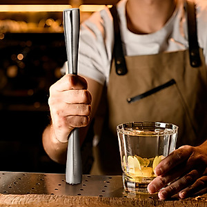 Cabilock Cocktail Muddler Kitchen Masher Tool Margarita Muddler Stainless Steel Cocktail Muddler Stainless Steel T Tool Stainless Steel Whisk Stainless Steel Muddler Drinks Extended Section