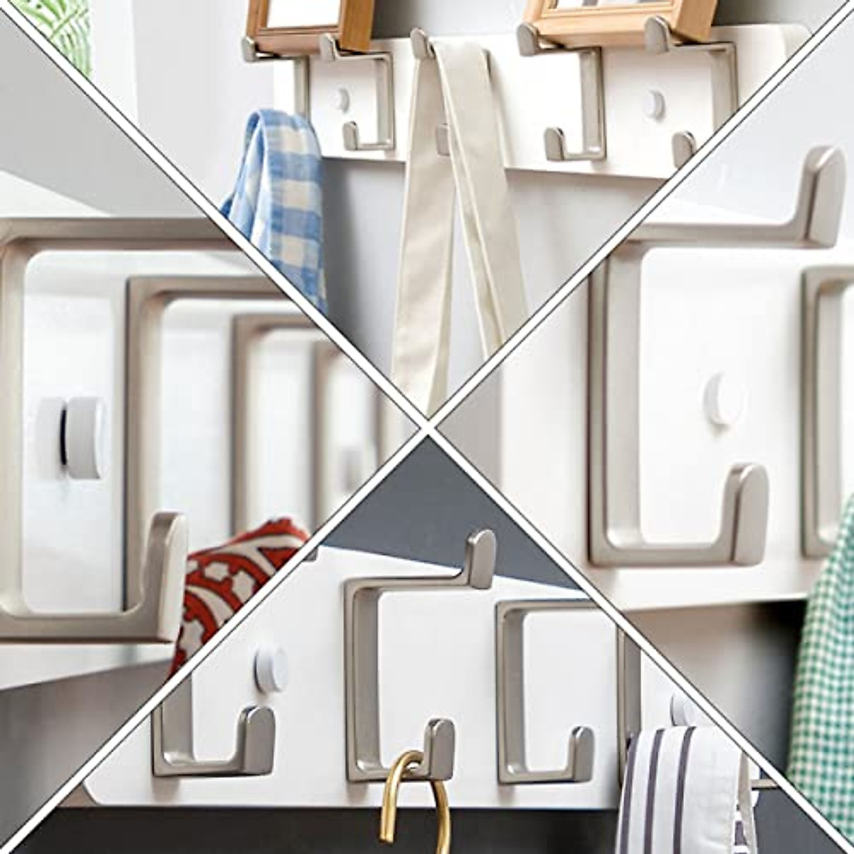 Cabilock Hat Hanger 1 Set Towel Bedroom Hanging Hangers Hat Khaki for Use Rack Duty White Wall Hanger Bathroom Heavy Key Kitchen Self Coat Wooden Hook Clothes Dorm Hooks Mounted Ceiling Ceiling Hook