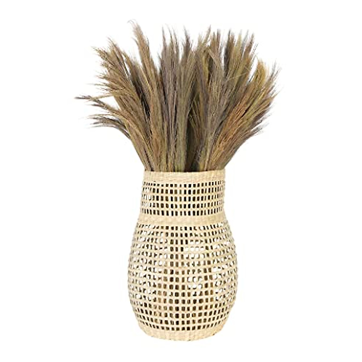Bloomingville Decorative 20" Handwoven Natural Seagrass Vase Basket, Beige