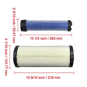 Jiayicity 25 083 01-S Outer Inner Air Filter Compatible with Kohler 25 083 04-S Compatible with Kawasaki 11013-7020 11013-7019 Compatible with John Deere M131802 M131803 Replaces 841497 821136