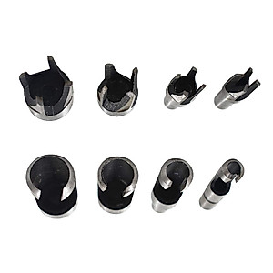 8Pcs Wood Plug Cutter Metric Carbon Steel Straight and Taper Claw Drill Bit Set Woodworking Hole Saw Cutting 6MM 10MM 13MM 16MM