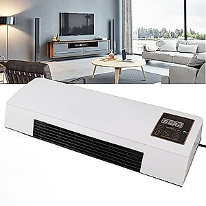 Sorandy Wall Air Conditioner, Mini Electric Heating Machine, Electric Air Conditioner with Remote Control Dual Use Cooling and Heating for Bedroom Bathroom Living Room, US Plug 110V