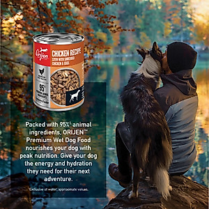 ORIJEN Chicken Recipe Stew with Shredded Chicken and Eggs Wet Dog Food, WholePrey Ingredients, 12.8oz (Case of 12)