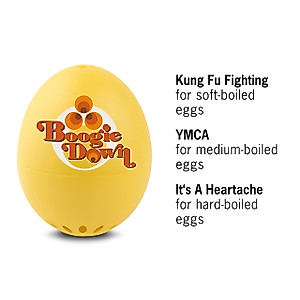 70s BeepEgg – Egg Timer for Boiling Eggs – Musical Egg Cooker for Soft, Medium, Hard Boiled Eggs – Food Safe – Singing Floating Egg Timer – Egg Cooker for 3 Levels of Doneness - Brainstream