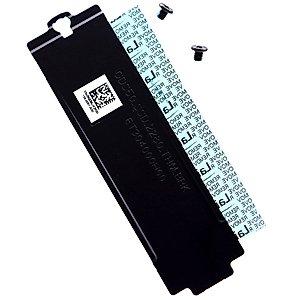 Deal4GO Slot 1/ Slot 2 M.2 2280 SSD Heatsink Cover 5GDMJ 05GDMJ Thermal Shield Plate for Dell Alienware X15 R1 Gaming Laptop, Black