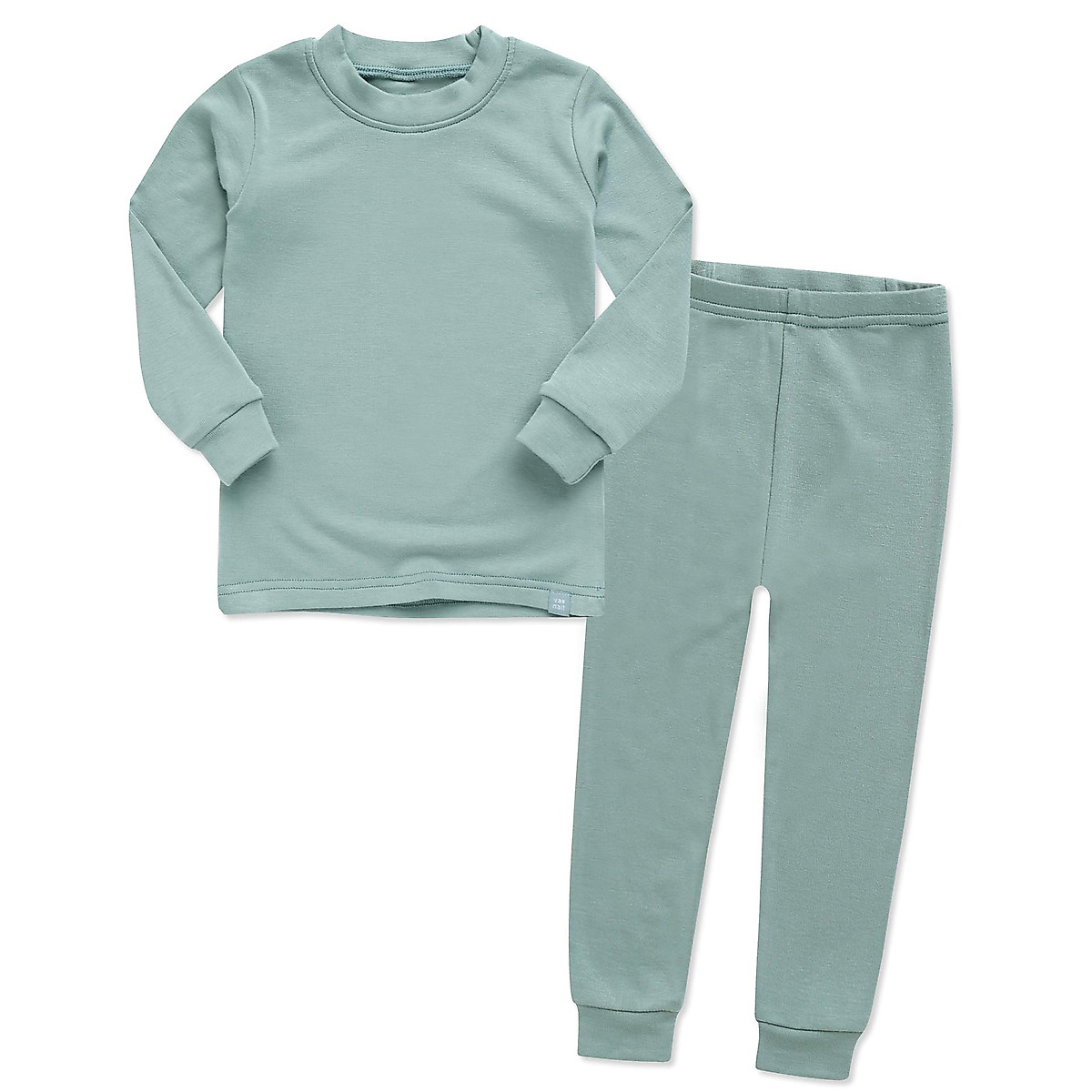 VAENAIT BABY Kids Long Sleeve Modal Sleepwear Pajamas 2pcs Set Modal Mint S