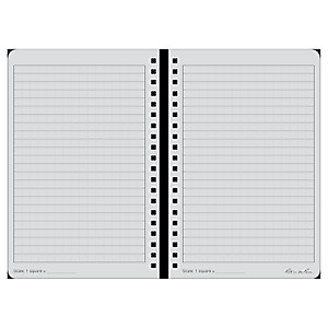 Rite In The Rain All-Weather Side-Spiral Notebook, 4 5/8" x 7", Black Cover, Universal Pattern (No. 773)