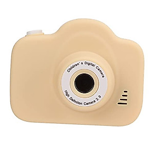 2in Kids Camera for Boys Girls, Cartoon Child Camera Toy Gift Video Recorder Kids Mini Camera Birthday Gifts for 3 4 5 6 7 8 9 Year Old Girl Boy (Beige)
