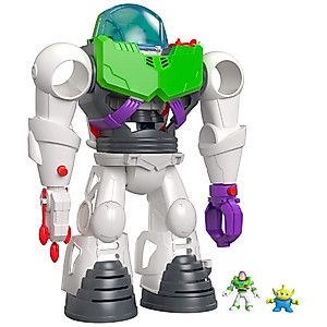 Fisher-Price Imaginext Preschool Toy Disney Pixar Toy Story Buzz Lightyear Robot Playset with Spaceship for Pretend Play Kids Ages 3+ Years