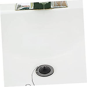 ORFOFE Strainer Anti Clog Drain Stopper Bathroom Accessory Sink Drain for Lavatory Bathroom Sink Stopper Drain for Sink Bathtub Hair Catcher Kitchen Sink Stopper Floor Sink Silver Copper