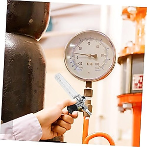 OKUMEYR 3pcs Barometer Carbon Dioxide Flowmeter Measurement Flowmeter Argon Flowmeter Flow Meter Flowmeter Tube for Air Carbon Dioxide Flow Indicator Regulator Aluminum Alloy Transparent