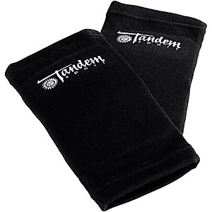 Tandem Sport Volleyball Elbow Pads - Volleyball Pads for Floor Burns and Bruises - Non-Bulky Volleyball Elbow Pads - Black