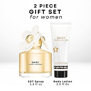 Marc Jacobs Daisy 2-Piece Fragrance Gift Set for Women (Eau de Toilette Spray, 3.4 Ounce and Luminous Body Lotion, 2.5 Ounce)