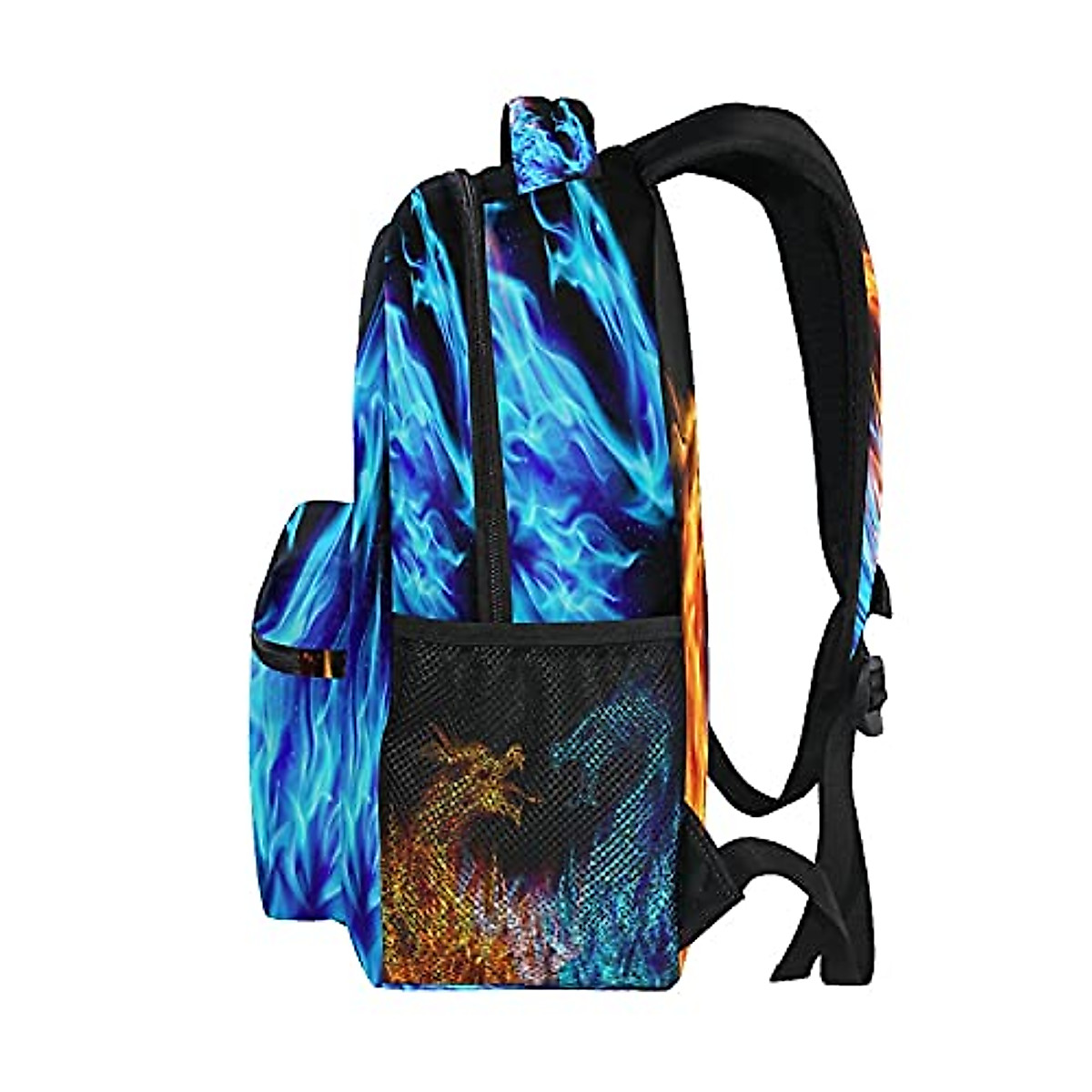 Abstract Cool Dragon Fire Backpacks For Kids School Backpack Shoulder Bag Bookbag Big For Boys Girls Student Elementary