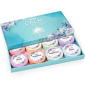 CalmNFiz Shower Steamers Aromatherapy Gift Set- 8 Pack Bath Bombs Gift for Mom with Essential Oil for Home SPA, Self-Care, Relaxation - Mother's Day, Birthday Gifts for Women Who Have Everything