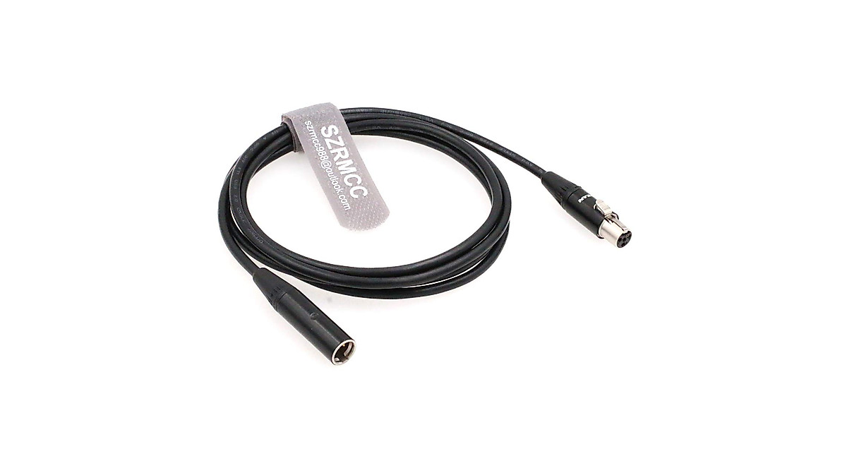SZRMCC Mini XLR 4 Pin TA4M Male to TA4F Female Audio Extension Cable ...