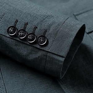 Men's Slim Fit 2 Button Blazer Jacket Classic Fit Casual Daily Sport Coat Notched Collar Lightweight Suit Jackets (Green,X-Large)