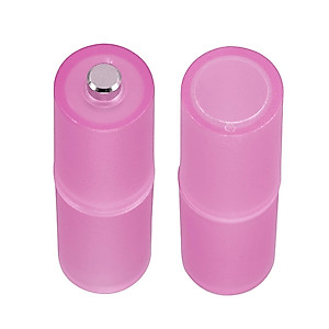 uxcell AAA to AA Battery Adapter Battery Converter Cases Holder Shell with Metal Contacts on One Bottom Purple 8 Pcs