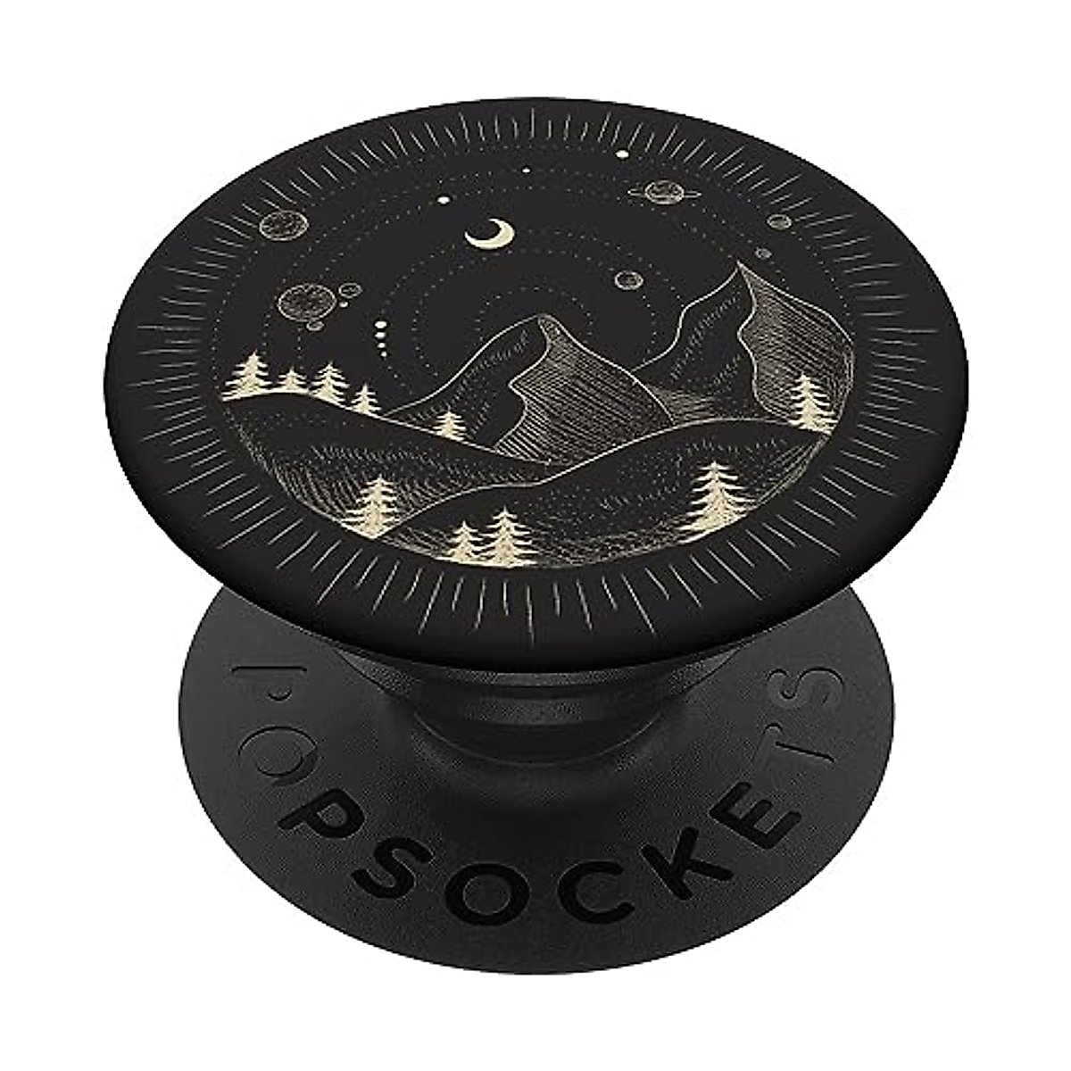 Mountains with Celestial Elements PopSockets Swappable PopGrip