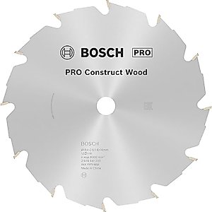 Bosch 2608641200 Circular Saw Blade "Top Precision" Cwwoh 7.24inx16mm 12T