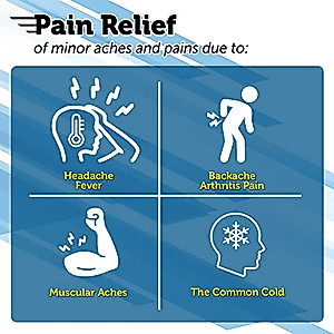 Timely - Ibuprofen 200mg - 500 Tablets - Compared to Advil Tablets - Pain Relief Tablets and Fever Reducer for Adults - for Headache Relief, Menstrual Pain, Tooth and Muscular Aches