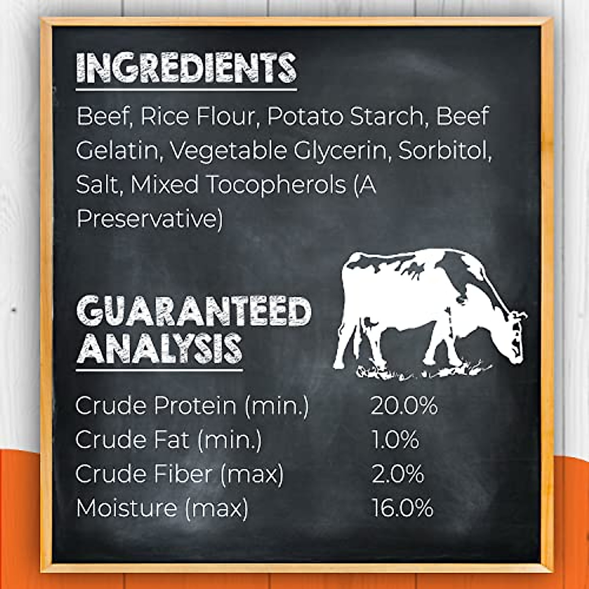 Canine Naturals Beef Chew - Rawhide Free Dog Treats - Made with Real Beef - Poultry Free Recipe - All-Natural and Easily Digestible - 40 Pack of 5 Inch Stick Chews