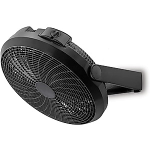 SOHLER 20 Inch High Velocity Powerful Air Circulator Fan, Ideal for Home, Bedroom, Wall Mount Option, White Noise Quiet Operation, 3 Speed Settings, Adjustable 180° Tilt, Black