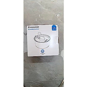 KOOGMOON Cat Water Fountain Stainless Steel, 108oz/3.2L Automatic Cat Fountain, Multi-Filtration, Easy to Clean, Ultra Silent Dog Water Dispenser for Cats, Dogs and Other Pets