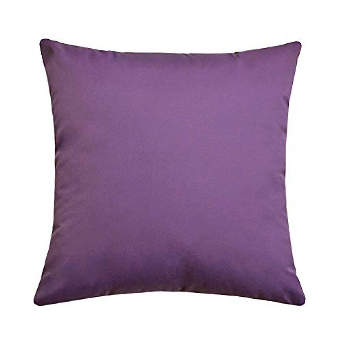 Andreannie Pack of 4 Outdoor Waterproof Double-Sided Printing Decorative Throw Pillow Cover Cushion Case for Garden Tent Park Farmhouse Polyester Both Sides Square 18 x 18 inches (Set of 4 Purple)