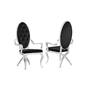 Best Quality Furniture SC66-A Chair, Black