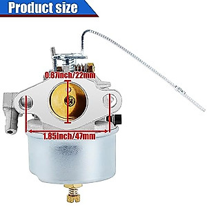 YOFMOO Carburetor Compatible for Tecumseh 631921 631070 631070A 631074 631245 631820 632284 H25 H30 H35 H40 Engine Carb Chipper Shredder Tiller Generator Snowblower