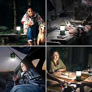 Lepro Lantern Camping Lantern, Battery Powered LED with 1500LM, 4 Light Modes, Waterproof Tent Light, Lantern Flashlight for Hurricane, Emergency Light, Survival Kit, Storms, Outages, Fishing, Hiking