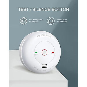 SITERWELL Carbon Monoxide Detector, 7-Year Product Life CO Detector with LED Indicator, CO Alarm with Test & Silence Button, Battery Operated, Low Battery Warning, UL 2034 Standards, 4 Pack
