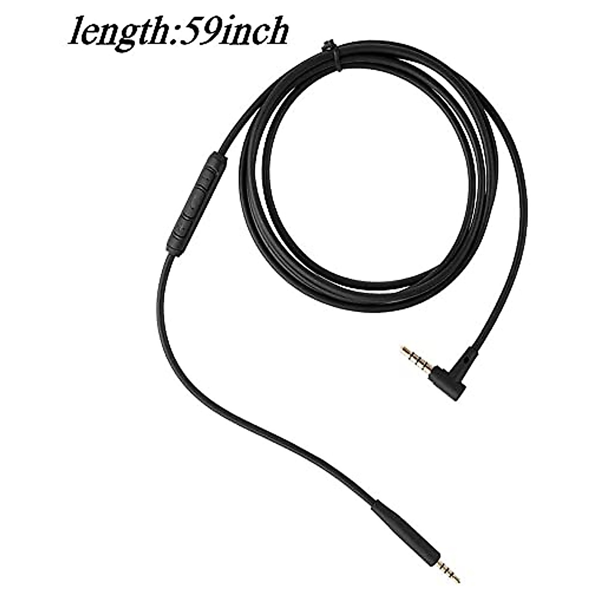 BINGLE Headphones Cable Replacement Cord for Bose QuietComfort 25/35 / 35II /On-Ear 2/OE2/OE2i/Soundlink/SoundTrue Headphones Aux Extension Cord with Inline Mic Volume Control