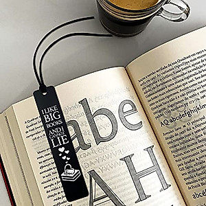 I Like Big Inspirational Bookmark Gifts for Women Girls Lovers Sister Bookworm Daughter Book Friend Female Sister Gifts Friendship Gifts Thank You Gift