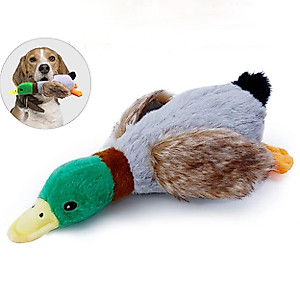 JSBlueRIdge Squeaky Plush Dog Duck Chew Toy - Keep Your Dog Busy and Happy - Set of 1
