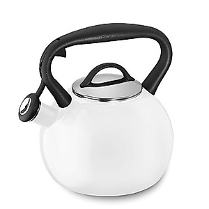 Cuisinart CTK-EOSTRW Valor Porcelain Enamel on Steel Tea Kettle, White