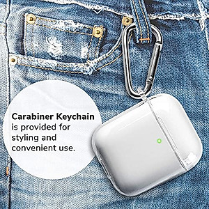 Custom Name & Initial Crystal Clear Airpods Case for Apple AirPod Pro and 3rd Generation，Thin Shockproof Protective Customized Transparent Case（Purple Butterfly）