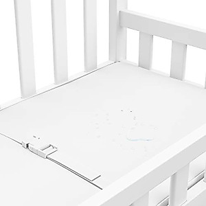 Graco Changing Table with Water-Resistant Change Pad and Safety Strap, White, Multi Storage Nursery Changing Table for Infants or Babies