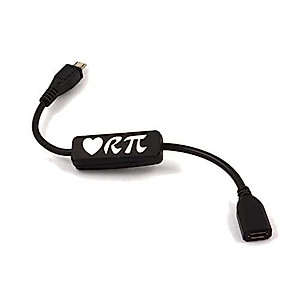 LoveRPi MicroUSB Push On Off Power Switch Cable for Raspberry Pi (Female to Male)