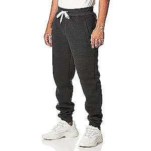 Southpole Men's Basic Active Fleece Jogger Pants-Regular and Big & Tall Sizes, HCH, S